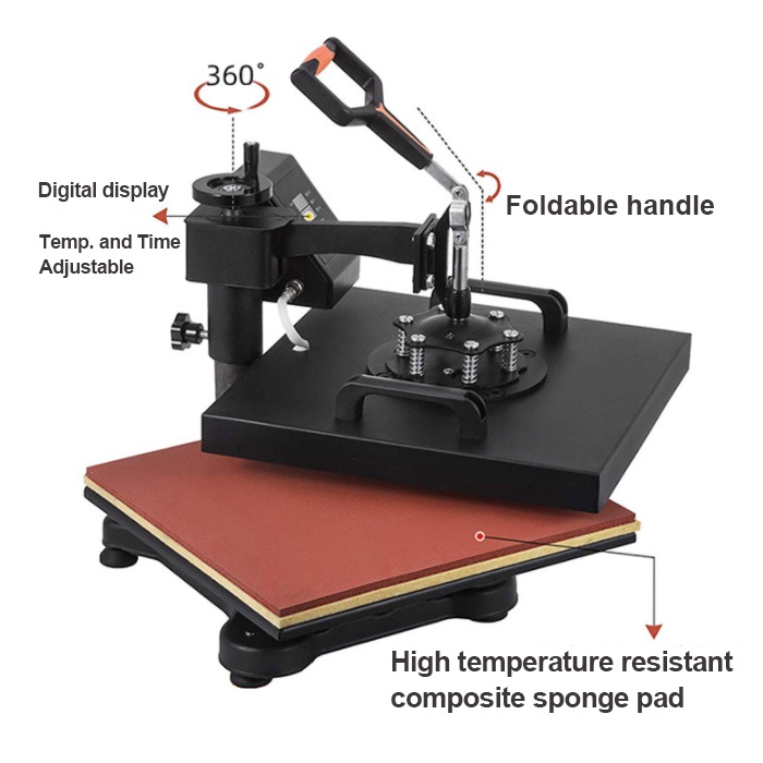 Swing Away Flatbed Press Machine